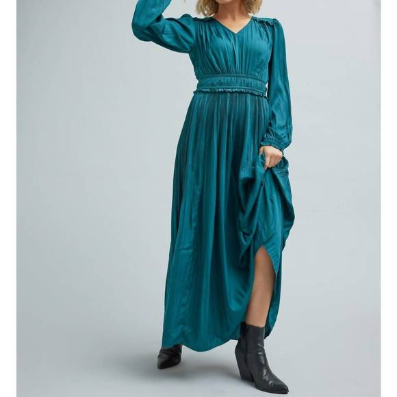 DownEast | Dresses | New Downeast Grace Maxi Dress In Deep Teal | Poshmark